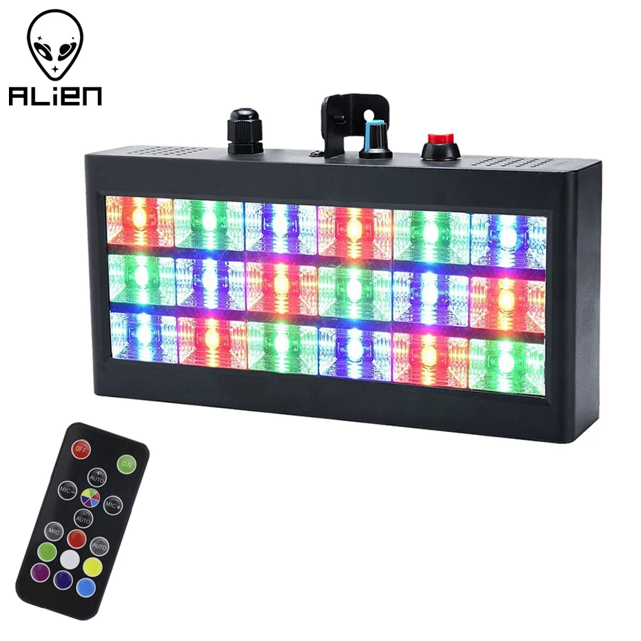 ALIEN 18 LED Strobe RGB Flash Stage Lighting Effect Sound Activated For ...