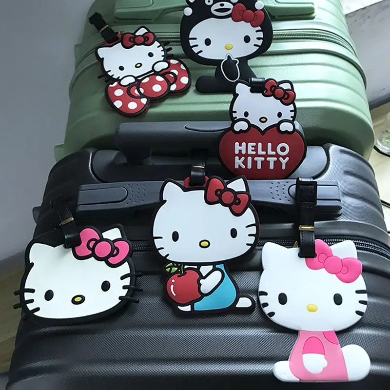 Sanrio-Kawaii-Hello-Kitty-Luggage-Tag-Cartoon-Cute-Travel-Essentials ...