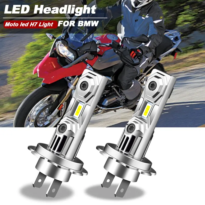 Motorcycle-60W-H7-Bright-White-CSP-LED-Bulbs-Headlight-12000LM-For-Bmw ...