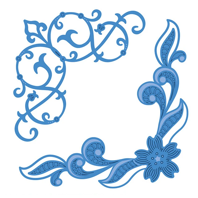 Blue Corner Border Designs For Cards