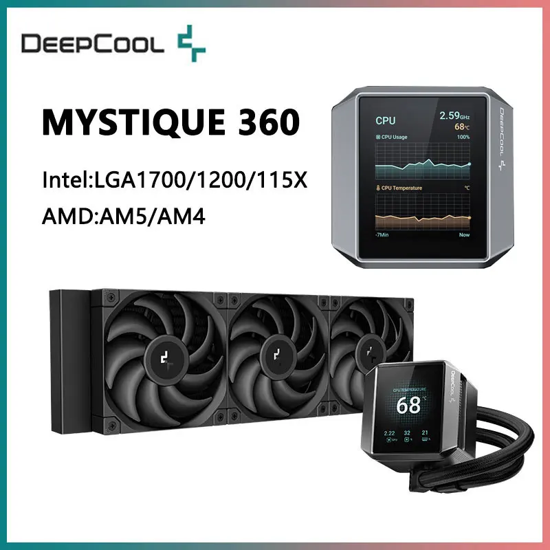DEEPCOOL-MYSTIQUE-360-Water-cooled-radiator-Support-LGA1700-115X-1200 ...