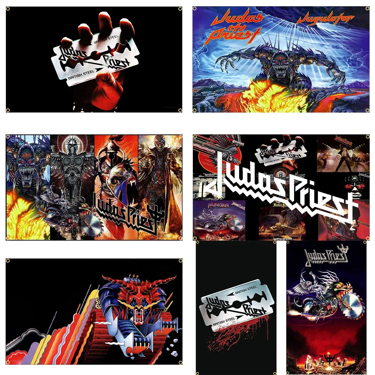 FLAGDOM-90X150CM-3X5Ft-Judas-Priests-Band-Flag-Famous-British-Rock-Band ...