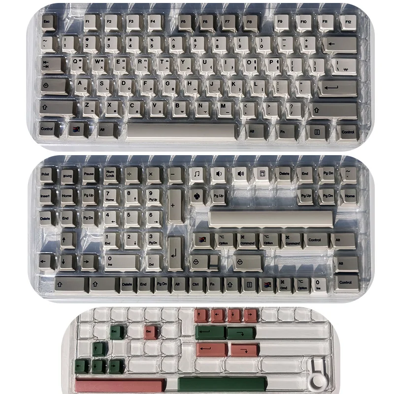 GMK Clone 9009 Korean Keycaps Retro Cherry Profile Keycap 156 Keys/Set ...