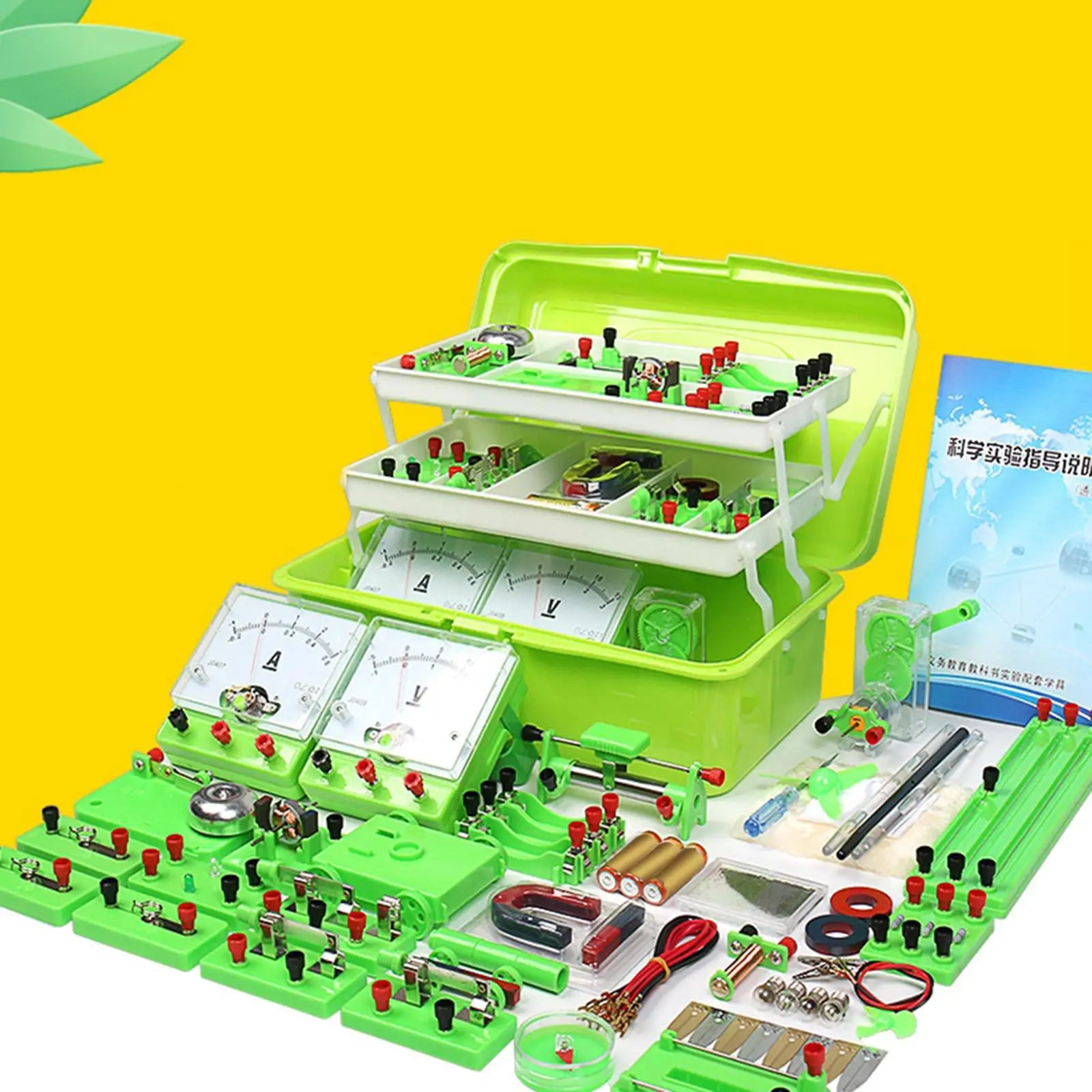 Portable Science Lab Education Kit Electricity Experiment Set Building ...