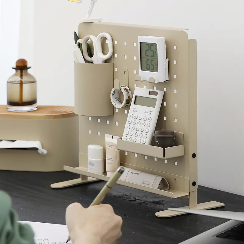 New-Iron-Art-Hole-Plate-Desktop-Multifunctional-Storage-Shelf-Table-Top ...