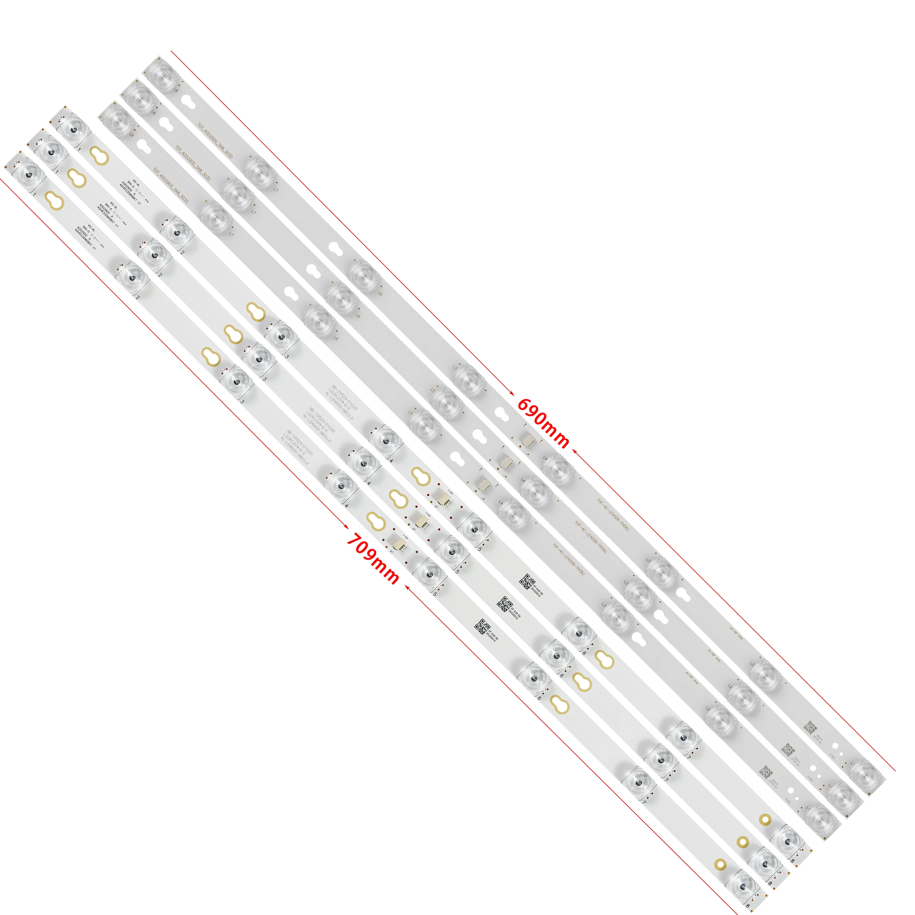 LED strip for L40P1A-UD L40F2B 40FC3201 L40E5800A LED40D2900S 40FD5406 ...