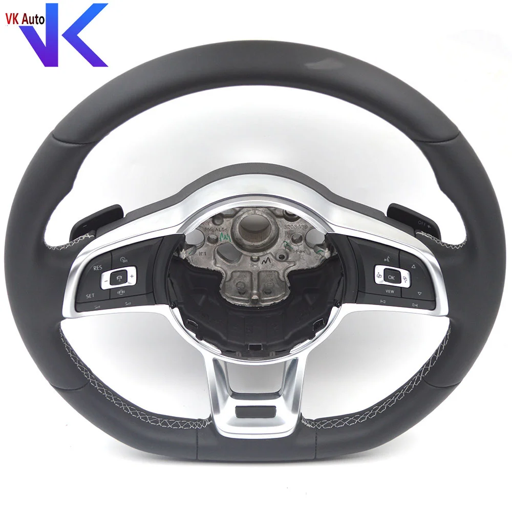The-new-LOGO-RLINE-sports-steering-wheel-with-shift-paddles-For-VW-Golf ...