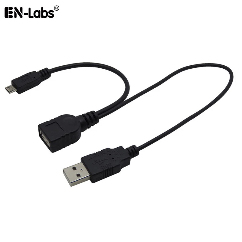 Micro-b Usb 2.0 Otg Adapter Converter Cable.usb Otg Cable W/ Power ...