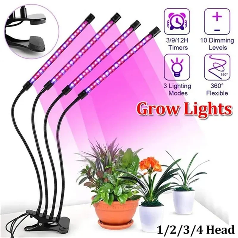 USB-LED-Plant-Grow-Light-Indoor-Garden-10-Dimmable-Levels-Grow-Light ...