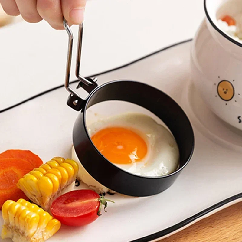 2Pcs Fried Egg Mold Stainless Steel Egg Ring Round Pancake Omelet Maker ...