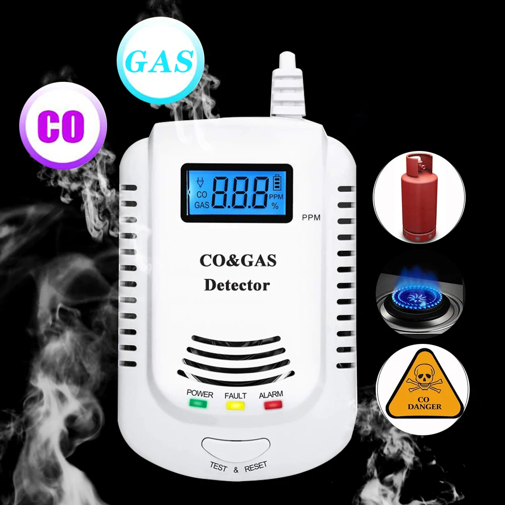 New Natural Gas Detector And Carbon Monoxide CO Detector, Combustible ...