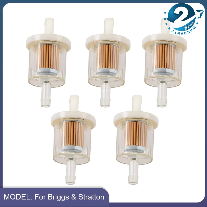 5pcs Fuel Filter Fit For Briggs & Stratton 493629 691035 5065D 49019 ...