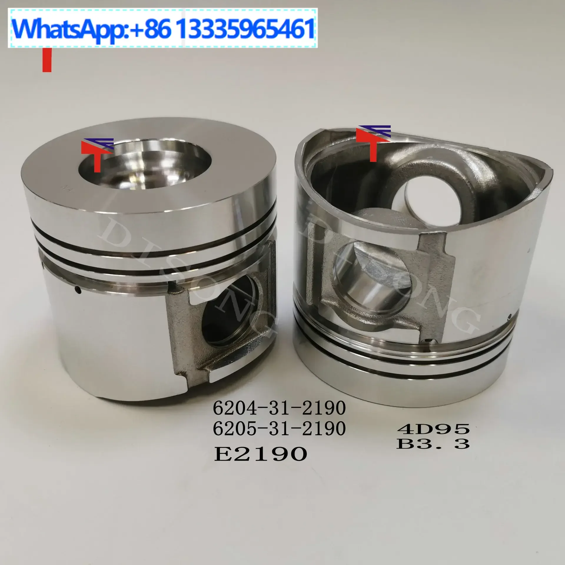 6204-31-2190 piston for excavator E2190 Cummins 4D95 B3.3 engine parts ...