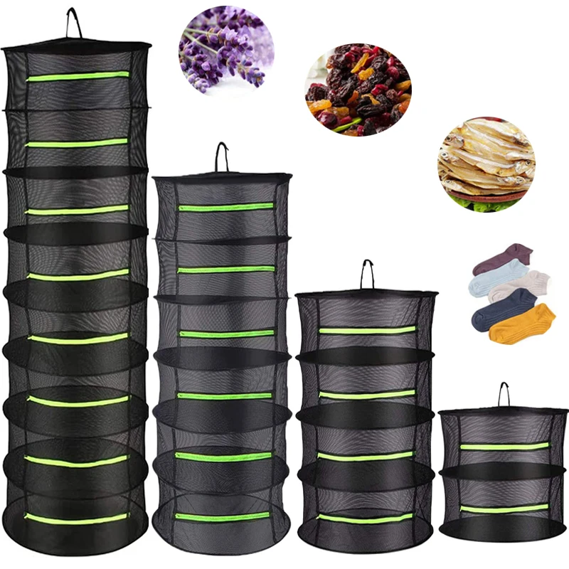 Layers-Drying-Net-for-Herbs-Hanging-Basket-Folding-Dry-Rack-Herb-Drying ...