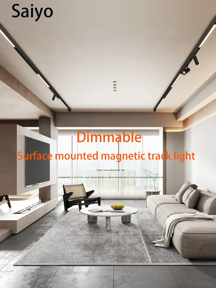 Saiyo-Magnetic-Track-Lamp-Led-Surface-Mounted-Rails-Lighting-Dimmable ...