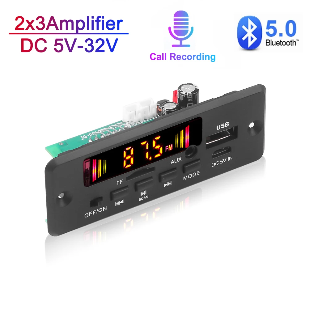 DC-5-32V-Decoder-Board-Bluetooth-5-0-MP3-Player-6W-Amplifier-Car-FM ...