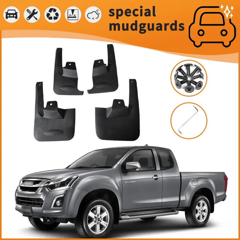 For 10-24 Isuzu D-MAX models Mudguards Fender Mudflaps Front Rear ...