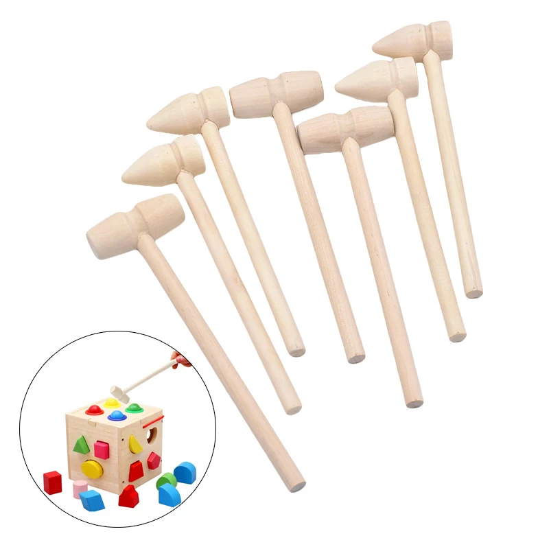 10Pcs-Wooden-Hammer-Mallet-Chocolate-Nut-Crab-Lobster-Seafood-Crackers ...