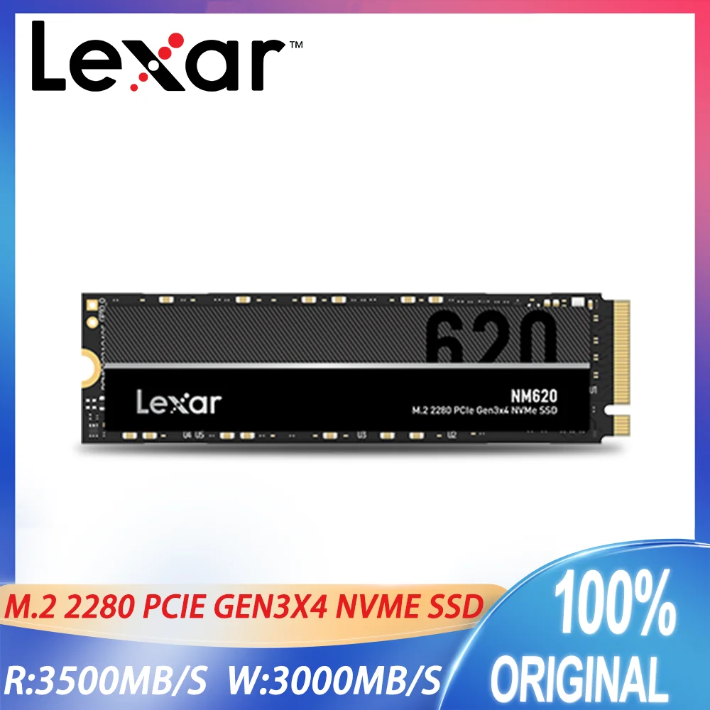 Lexar NM620 SSD 256GB 512GB 1TB 2TB M.2 2280 M2 NVMe PCIe Gen3x4 ...