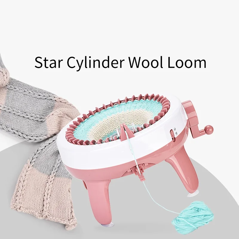Guojiajia-DIY-Hand-Woven-Wool-Machine-40-Needle-Star-Cylinder-Wool ...