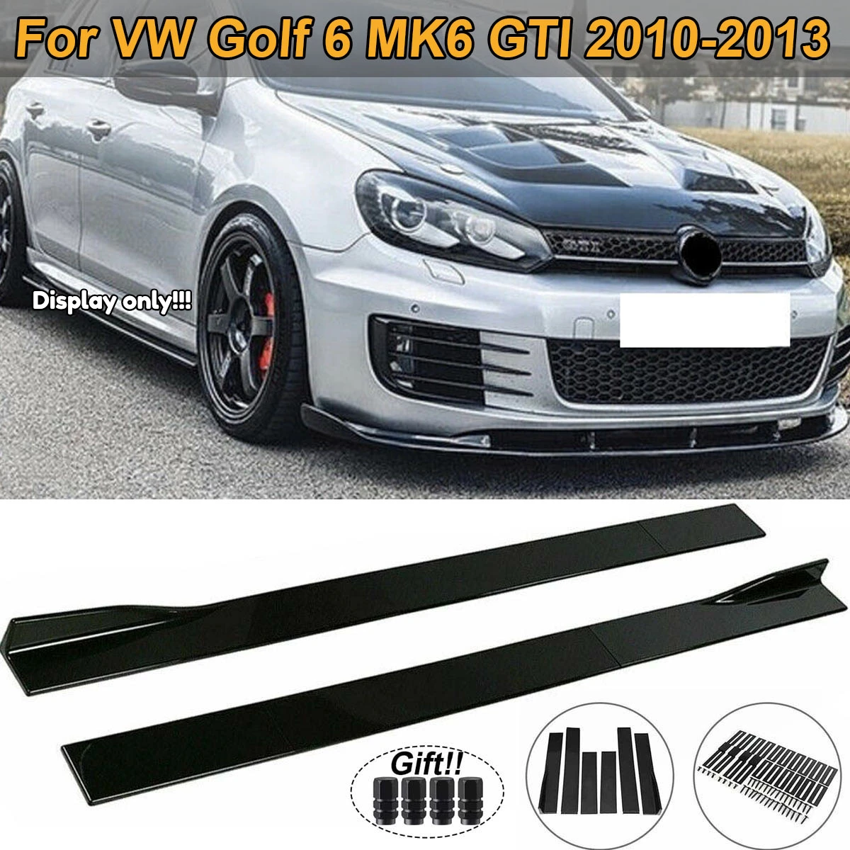 Side Skirts Extension Rocker Splitters Diffuser Winglet Wings Body Kit ...
