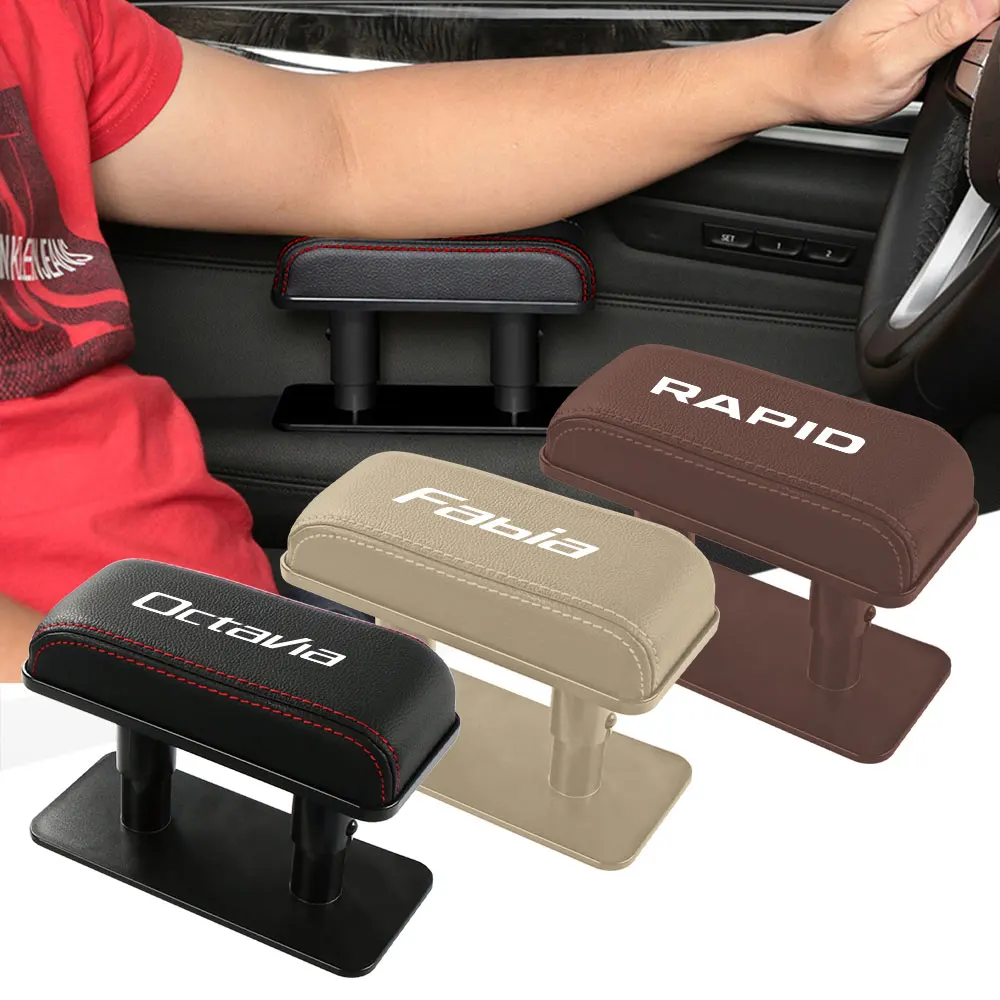 Car Armrest Pad Elbow Rest Support For Skoda Octavia Fabia Rapid Superb ...