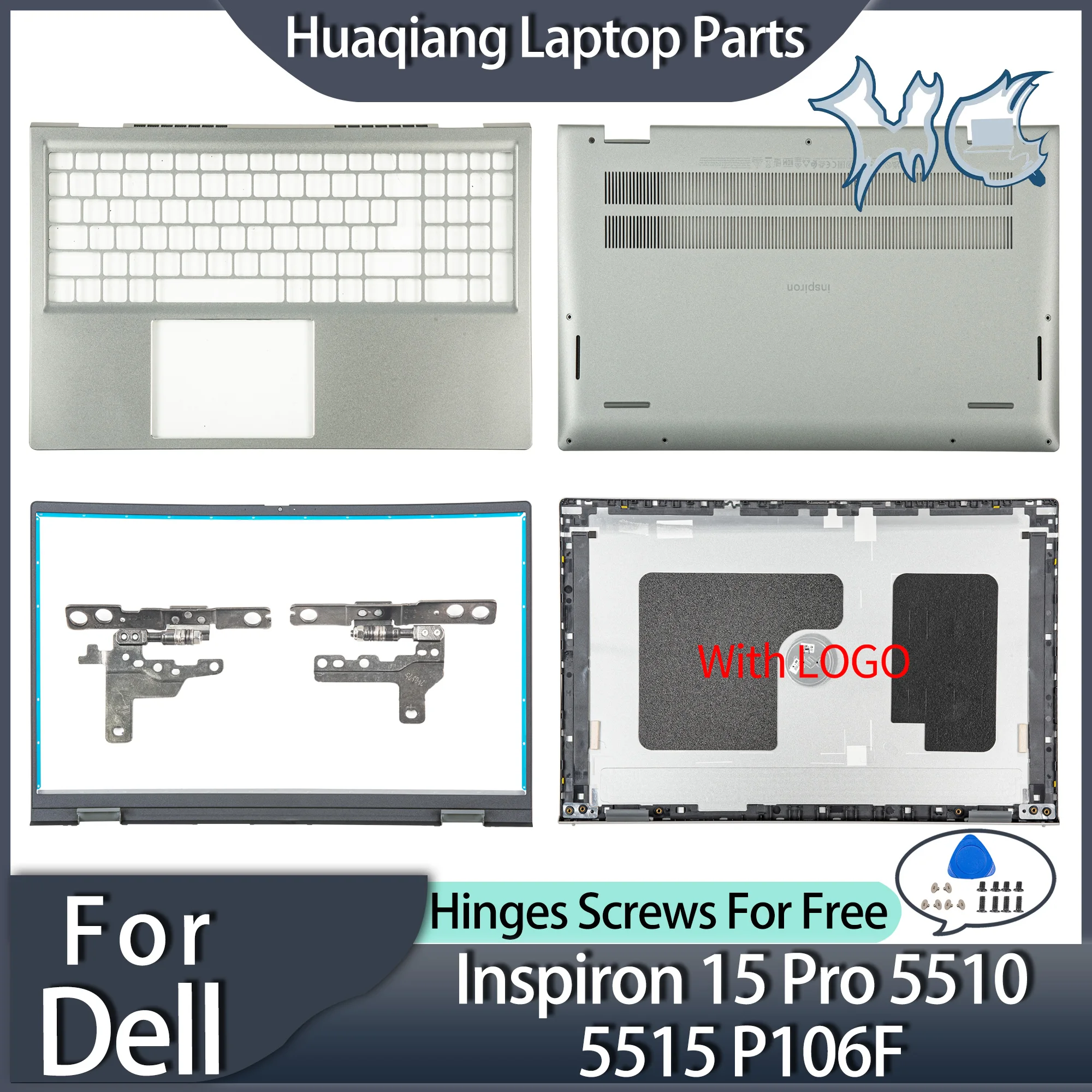 Aluminum-Shell-For-Dell-Inspiron-15-Pro-5510-5515-P106F-Screen-Back ...