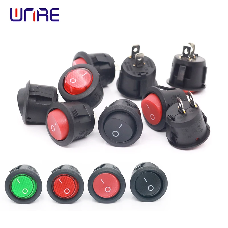 Mini Black 2 Pin Rocker Switch | Mini Round Rocker Switches | Rocker ...