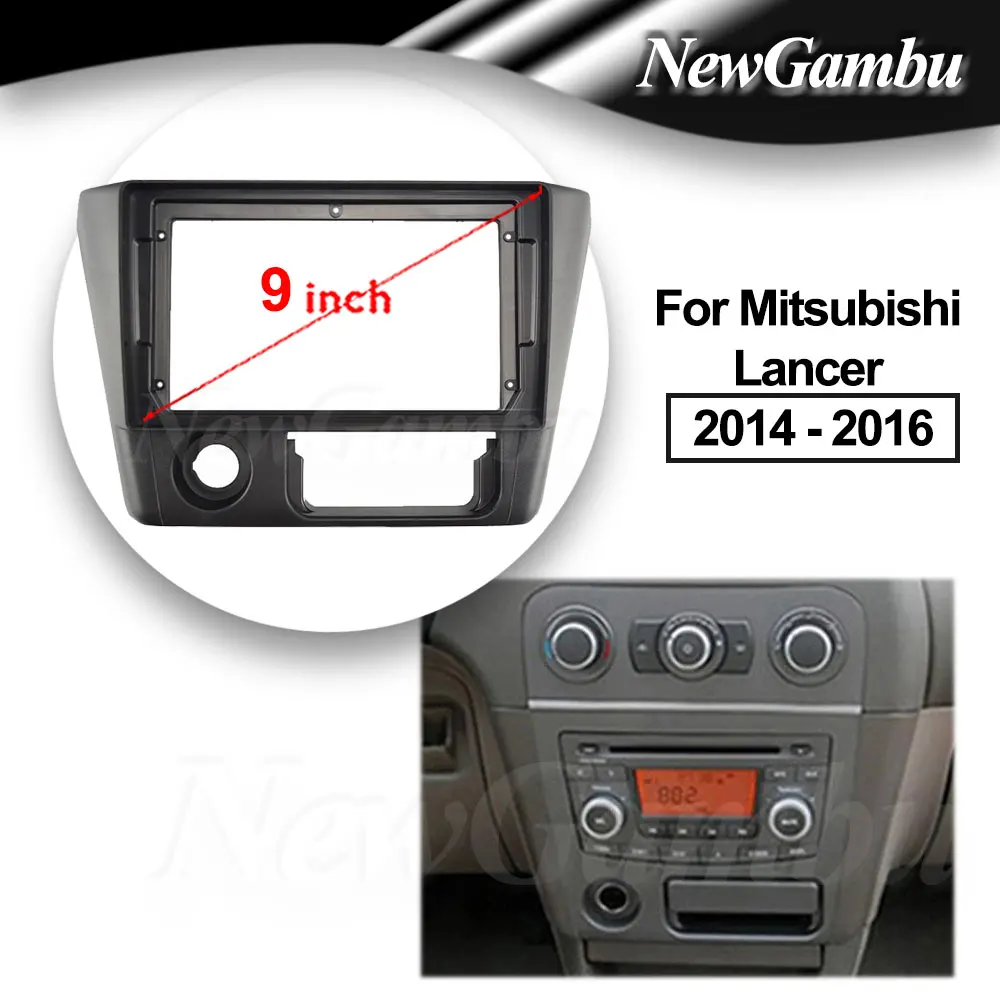 9-Inch-Radio-Fascia-fit-For-Mitsubishi-Lancer-2014-2016-Stereo-DVD ...