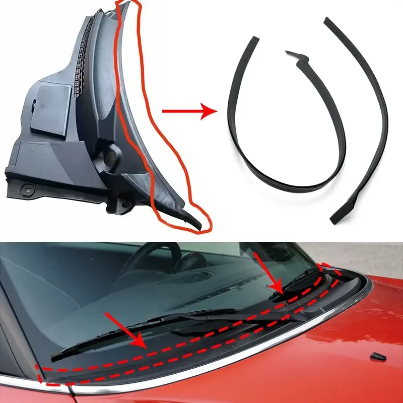 LHD-Car-Cowl-Molding-Windshield-Cover-Strip-Panel-Trim-Weatherstrip ...
