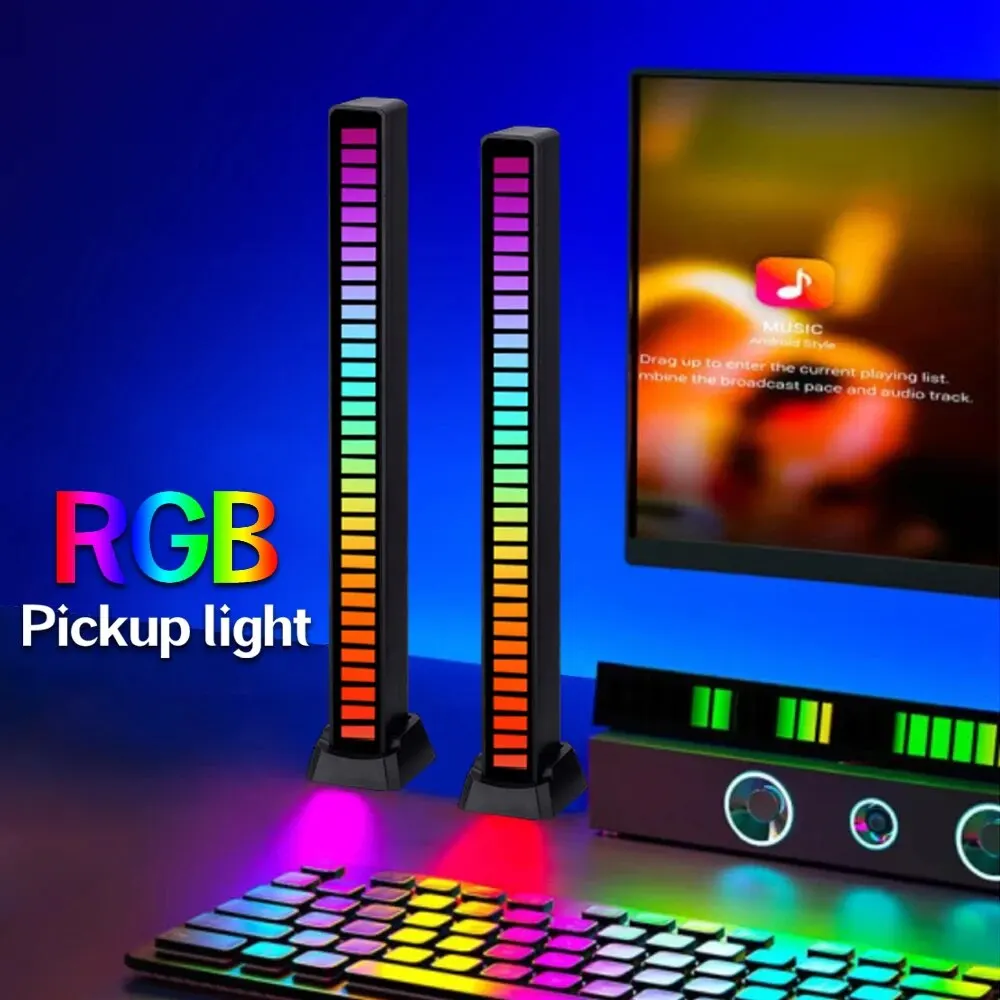 RGB-Music-Sound-Control-16-LED-Pickup-Light-Rhythm-Atmosphere-Light-For ...