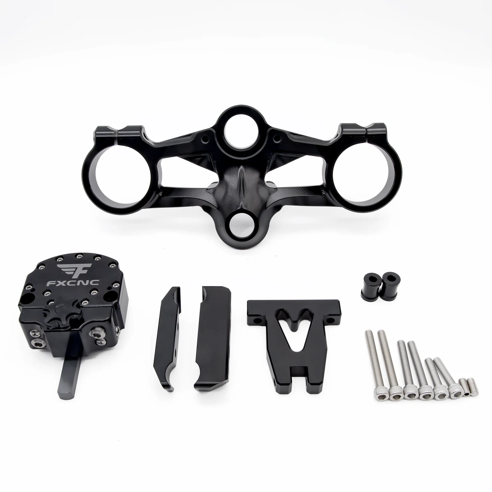 CNC Motorcycle Stabilizer Steering Damper Mounting Bracket Support For ...