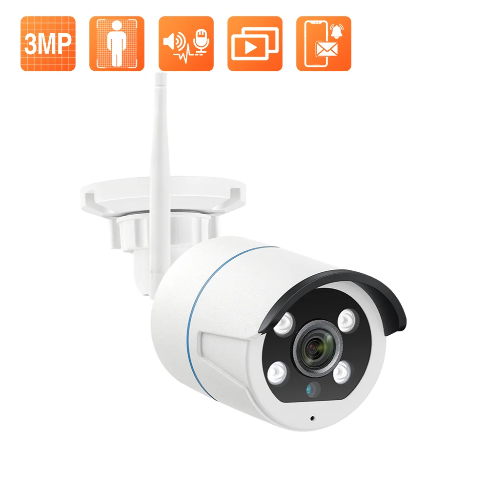 Ip Camera Outdoor Wireless Nvr | Camera Outdoor Wifi Nvr Kit - 3mp Wifi ...
