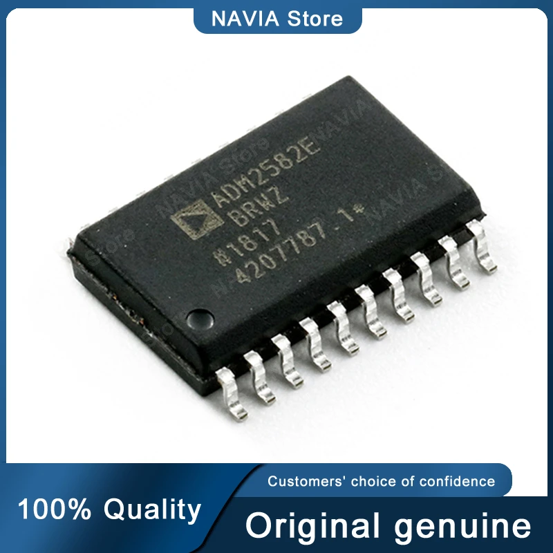 5 unids/lote Original genuine ADM2582EBRWZ REEL7 SOIC 20 full/half duplex RS 485 transceiver ...