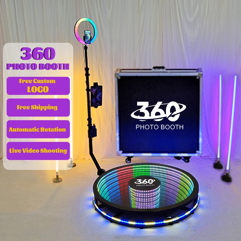 Automatic-Glass-360-Photo-Booth-Rotation-Machine-Portable-Led-Mirror ...