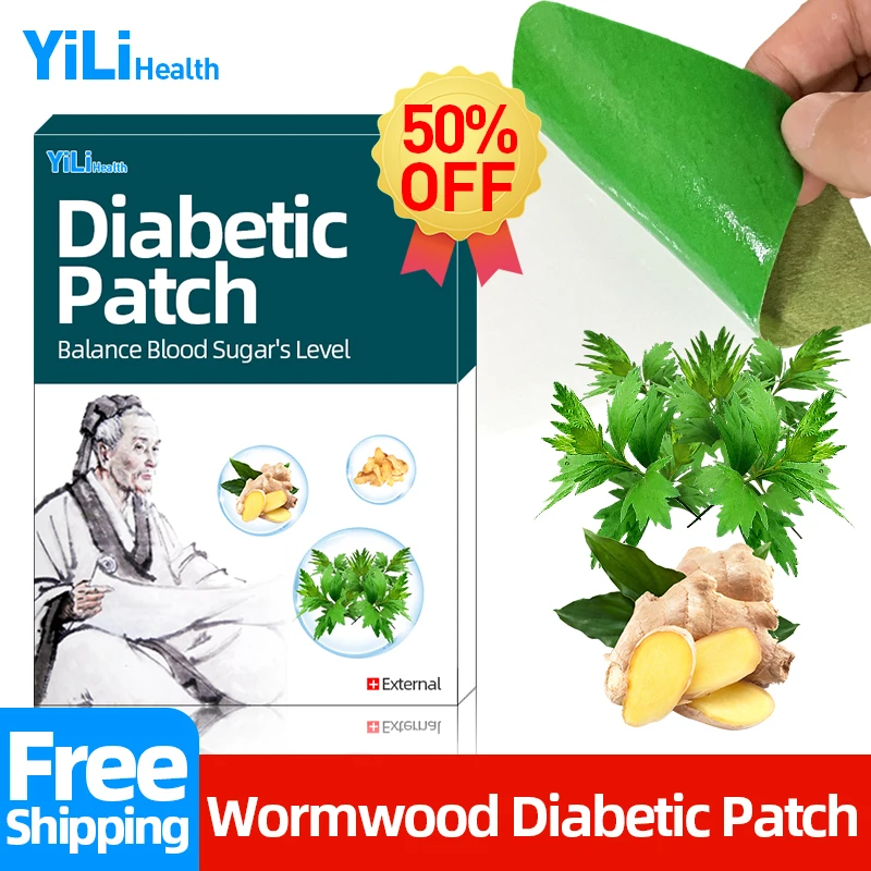 12/24pcs Diabetic Patch Lower Blood Sugar Patch Wormwood Stabilizes ...