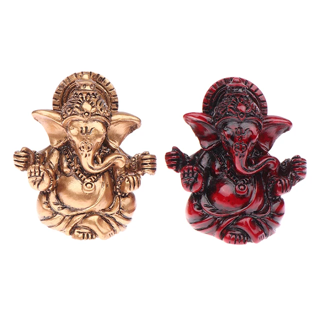 Gold Lord Ganesha Buddha Statue Elephant God Sculptures Wholesale