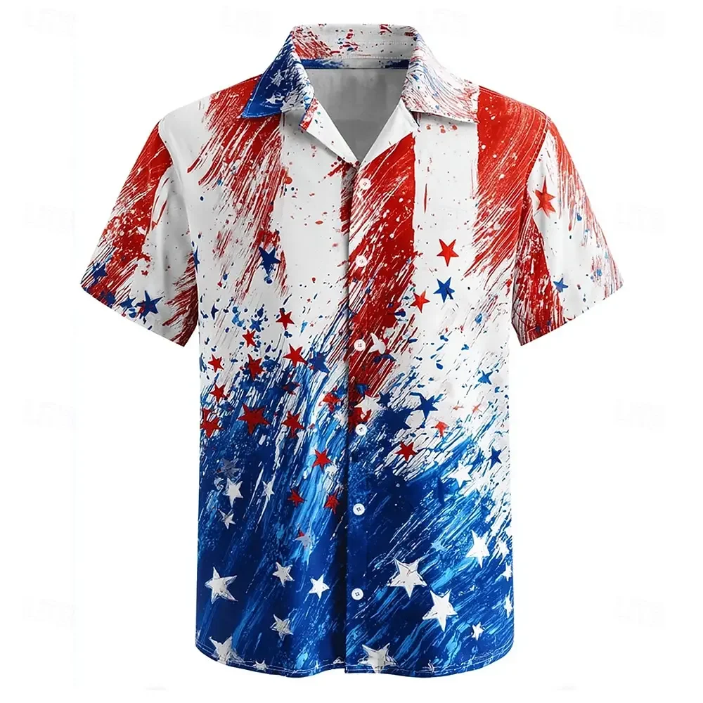 Men's US Flag 250th Anniversary America 250 Shirt Button Up Shirt Short ...
