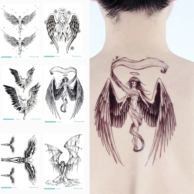 Broken Angel Wings Tattoo For Guys
