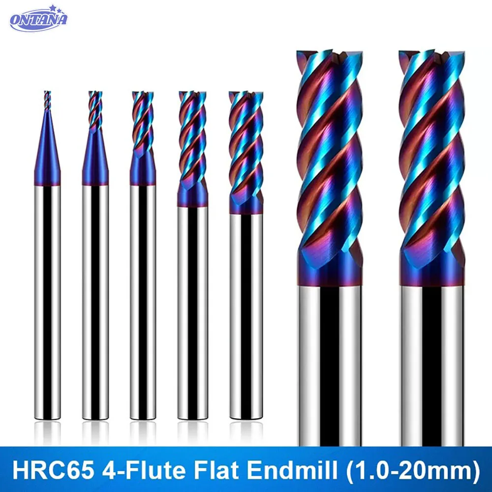 Carbide-End-Mill-CNC-Cutting-Tools-HRC65-4-Flutes-Tungsten-Steel ...