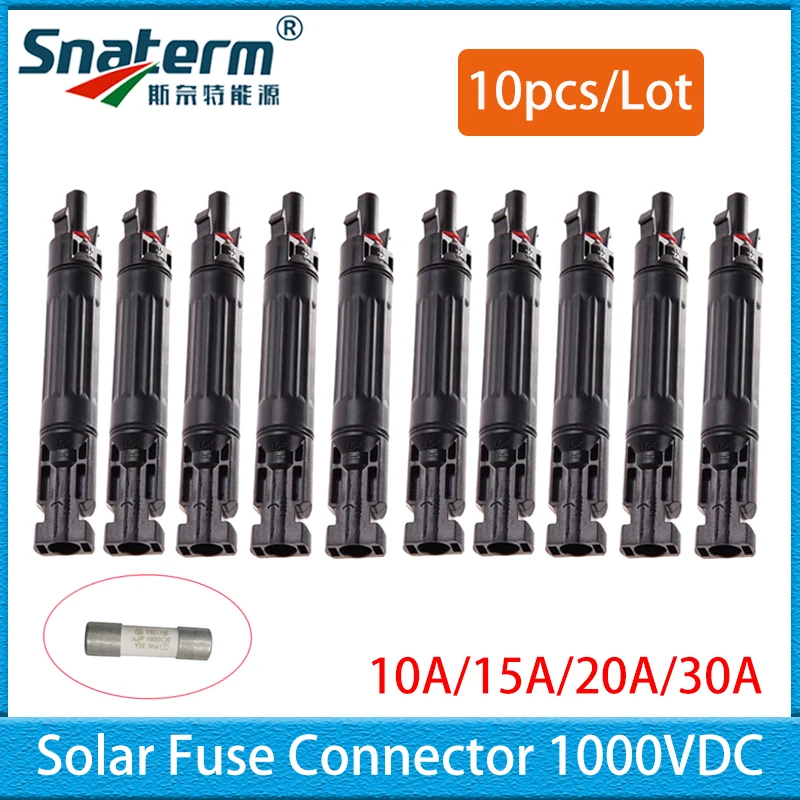 Photovoltaic-Connector-10A-15A-20A-30A-DC-Fuse-Fuse-1000V-Solar ...