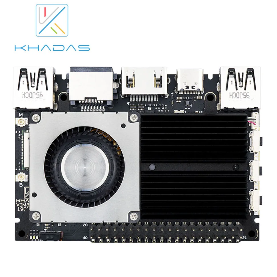 Khadas VIM4 SBC Amlogic A311D2 Single Board with 3.2TOPS NPU Faster 2.2GHz CPU support 4K UI ...