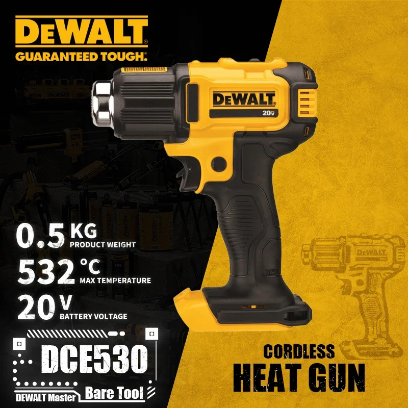 DEWALT-DCE530-Cordless-Heat-Gun-20V-Lithium-Power-Tools-Auto-Film-Hot ...