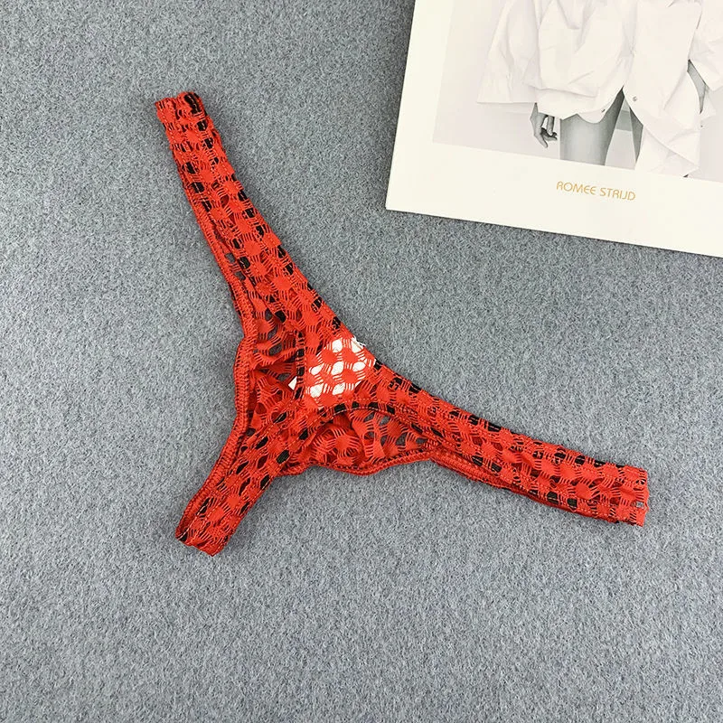 Transparent-Grid-Men-Sexy-G-string-Thongs-Hollow-Out-Low-Waist ...