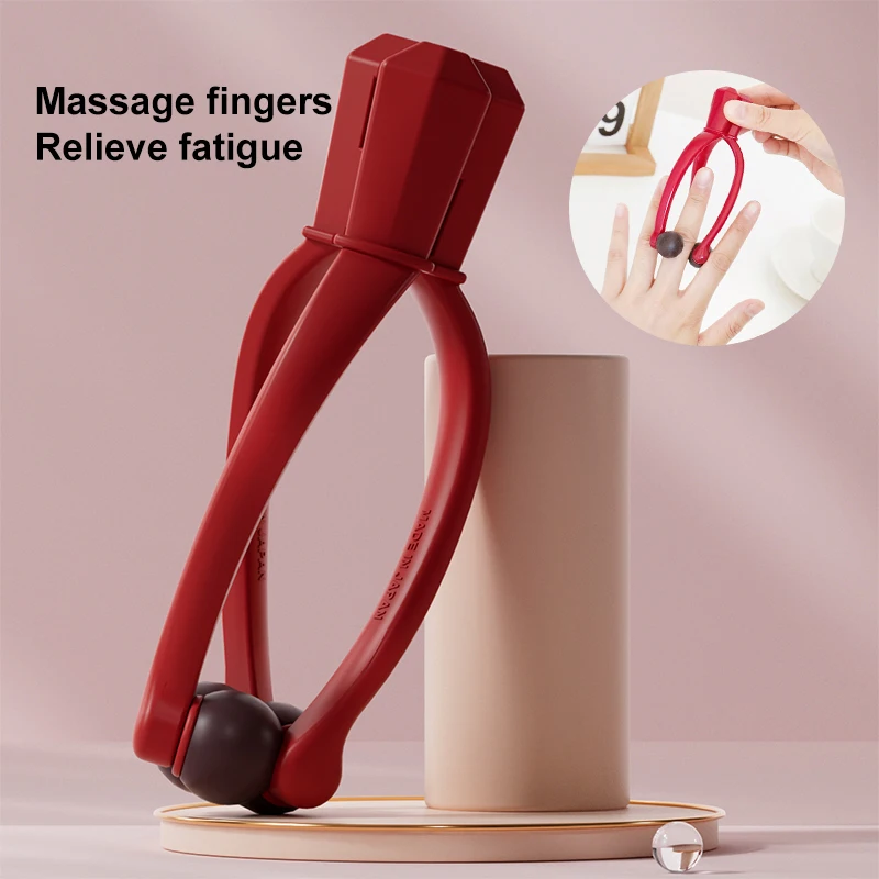 Finger Massager Rubber Roller Hand Blood Circulation Stress Relief Tool ...
