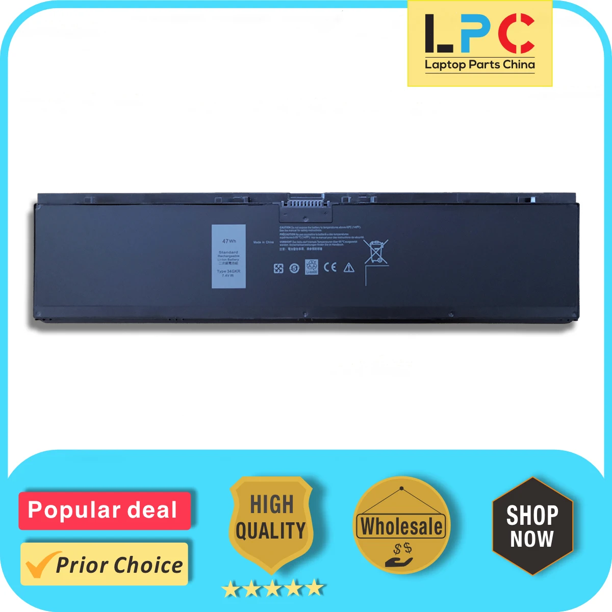 34GKR-Laptop-Battery-For-Dell-Latitude-E7440-E7450-E7420-Series-New ...