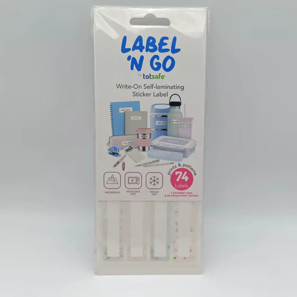 65Pcs Name Sticker Baby Bottle Labels Waterproof Microwave Safe Freezer ...