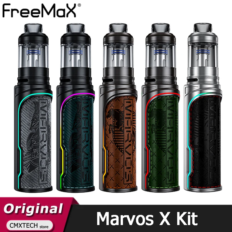 Original Freemax Marvos X Kit 100W Box MOD Vape With 5ML Empty Marvos ...
