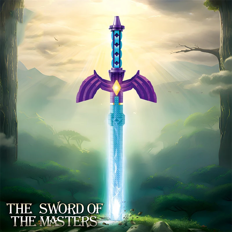 820PCS-Master-Sword-Building-Blocks-Classic-Game-Weapon-Model-Bricks ...