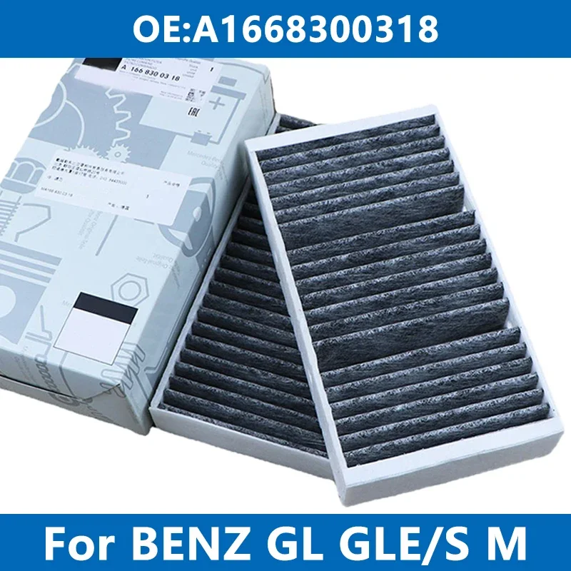 2Pcs-Car-Cabin-Filter-Air-Conditioner-A1668300318-For-Mercedes-Benz ...